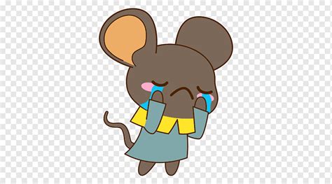 Cry Mouse Cartoon Cute Png Pngwing