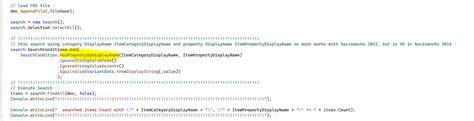 Issue With Searchcondition And Displayname Autodesk Community