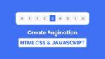 How To Create Pagination In HTML CSS JavaScript
