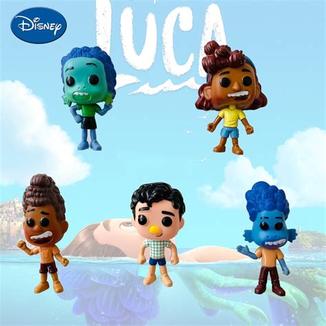 Disney Pixars Luca Cake Toppers 6 5 Pcs Pvc Figuras De Ação De