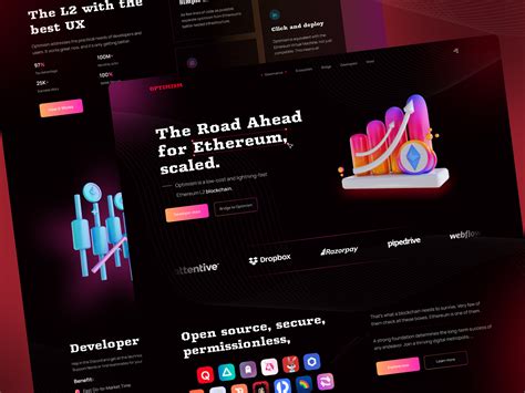 Ethereum OPTIMISM Redesign Landing Page Behance