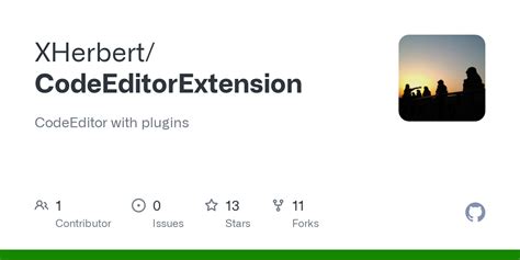 GitHub XHerbert CodeEditorExtension CodeEditor With Plugins