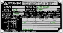 How To Read A Forklift Data Plate Used Forkliftsnet