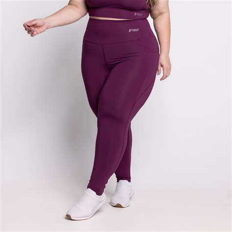 Calça Caroline Plus Size Em Poliamida Físico Fitness