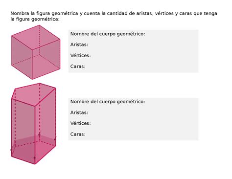 Primas Y Sus Características Nombra La Figura Geométrica Y Cuenta La