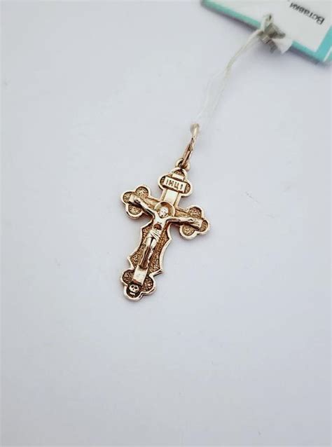 Хрест хрестик срібло 925 проба з позолотою — ціна 490 грн у каталозі Підвіски Купити аксесуари