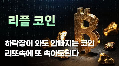 리플 Xrp 코인ㅣ하락장이 와도 안빠지는 코인 리또속에 또 속아도된다 Youtube