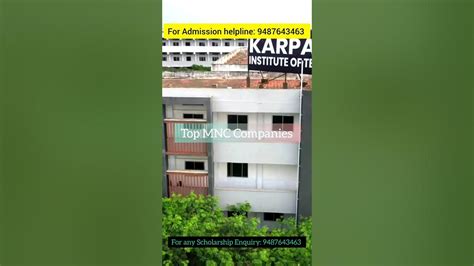 Karpagam Institute Of Technology Cutoff Fees Courses Engineering College Karpagam