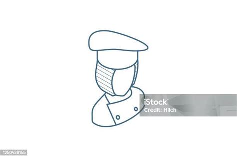 아바타 요리사 여성 요리 등대 아이콘 3d 라인 아트 기술 드로잉 편집 가능한 스트로크 벡터 0명에 대한 스톡 벡터 아트 및 기타 이미지 Istock
