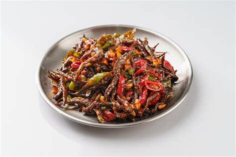 Premium Photo Spicy Small Whitebait With Northeast Local Special Dish