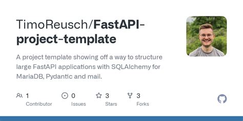 Github Timoreuschfastapi Project Template A Project Template For