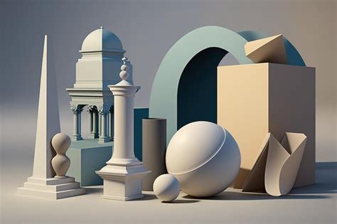 Premium Ai Image Variety Of Copyspaceequipped Architectural Elements
