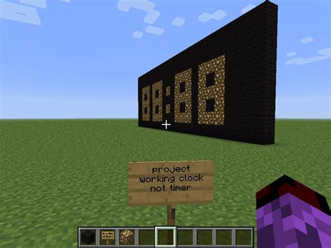 Working Redstone Clock Minecraft Map