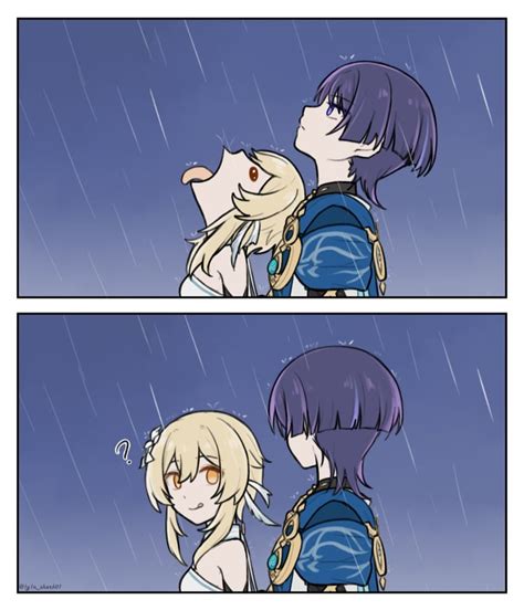 Lumine Scaramouche And Wanderer Genshin Impact Drawn By Ginusagi Danbooru