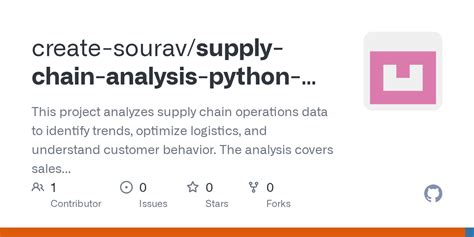 Github Create Souravsupply Chain Analysis Python Sqlite3 Project