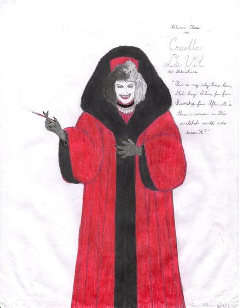 Glenn Close As Cruella DeVil By HizumiX13 Deviantart Com Cartoon
