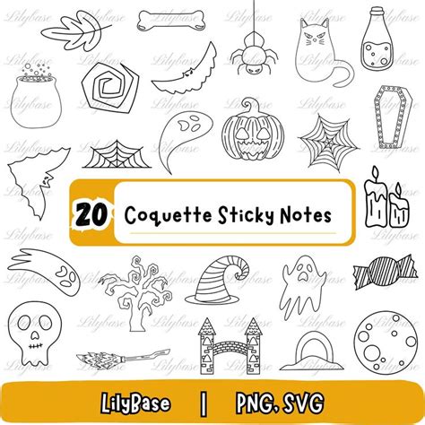 Spooky Clipart Spooky Doodle Spooky Lineart Clipart Svg Doodles Svg
