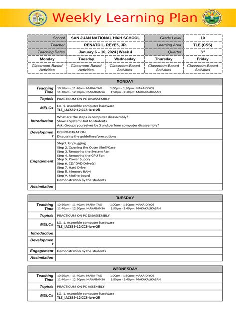 Q3week04reyeswlp Tle10 Css Pdf Computer Hardware Computing