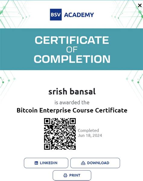 srish bansal on linkedin blockchain bitcoin bsvacademy