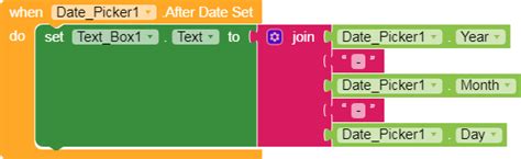 Cara Input Tanggal Dengan Date Picker Di Kodular Tutorial Blok Programming Versi Dwiay