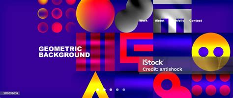 원이 있는 화려한 기하학적 배경입니다 벡터 일러스트 벽지 배너 배경 카드 책 일러스트 랜딩 페이지 0명에 대한 스톡 벡터 아트 및 기타 이미지 Istock