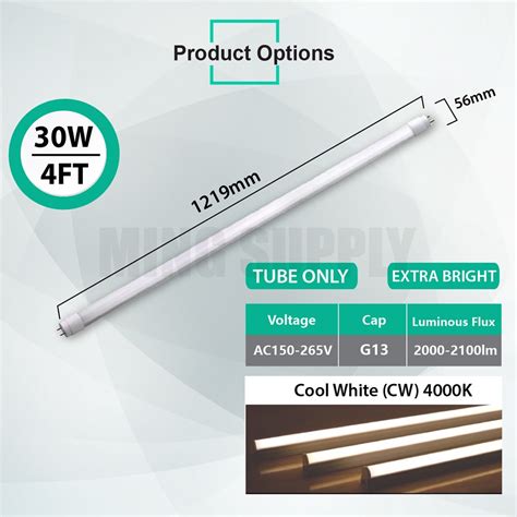 3 Year Warranty 22W LED T8 Fluorescent Lamp Lampu Kalimantang 4ft LED Tube Wholesale Casing