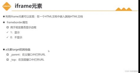前端自学笔记 iframe 前端读书笔记iframe csdn博客