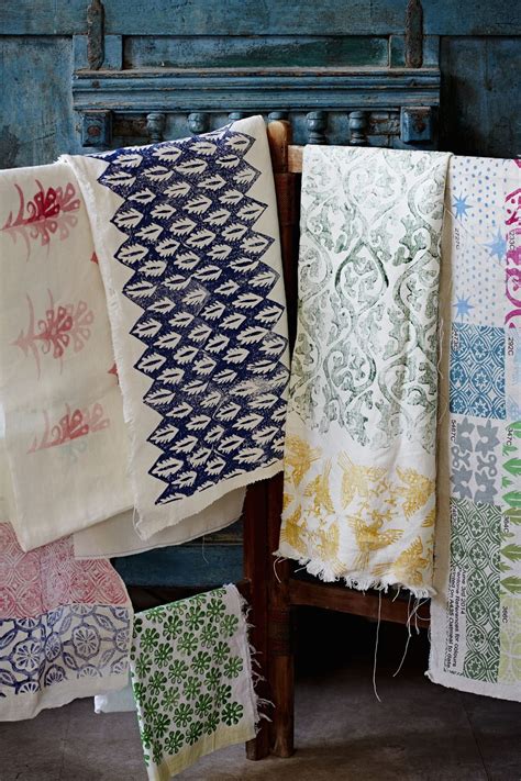 Block Printing On Fabric A Simple Step By Step Guide Homes And Gardens