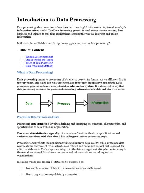 introduction to data processing pdf analytics data
