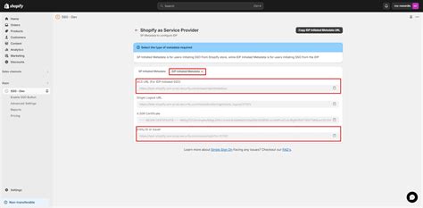 Single Sign On Sso For Shopify Using Azure Ad As Identity Provider