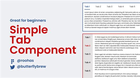 simple tab component figma