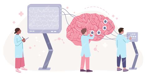 Concepto De Estudio Cerebral El Médico Neurólogo Está Examinando El