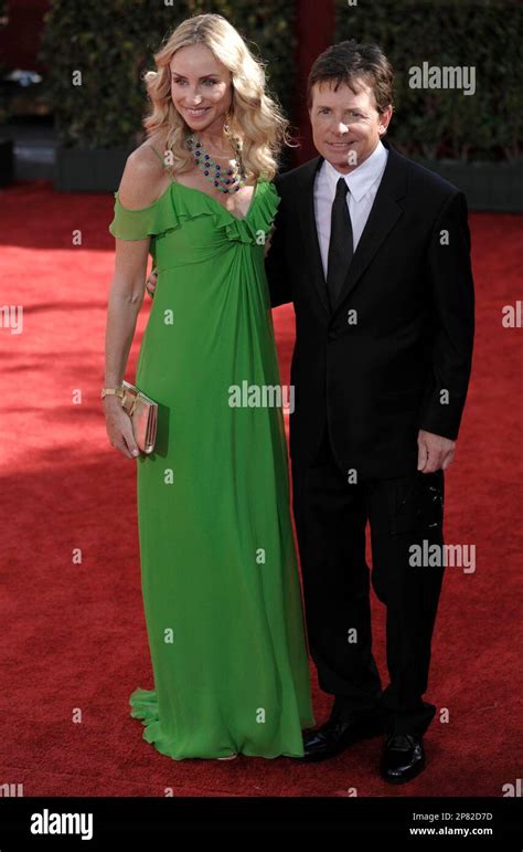 Michael J Fox Right And Wife Tracy Pollan Arrive At The 61st