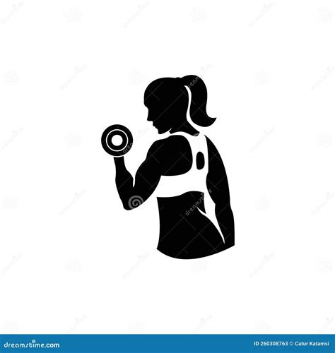 Fitness Icon Logo Vector Stock Illustration Illustration Of Male