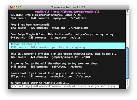 reddit cli the python command line reddit browser r programming