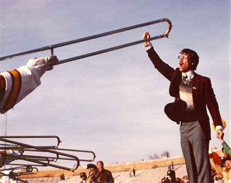 Arthur C Bartner Leads Trojan Marching Band In Notre Dame For Final Time