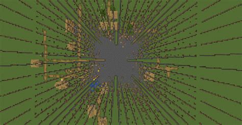 Max Explosion Radius Creeper Vs Village Makes A Cool Pattern R