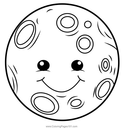 Happy Cartoon Pluto Planet