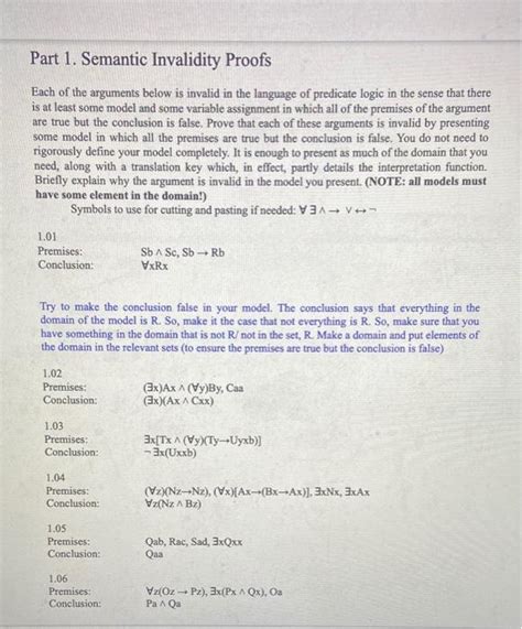 solved part 1 semantic invalidity proofs each of the