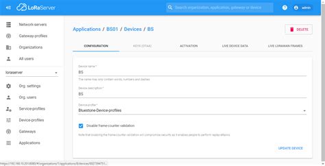 How To Get Live Device Data Chirpstack Application Server