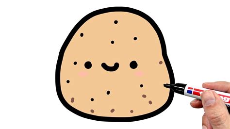 How To Draw A Cute Potato Youtube