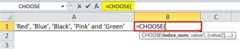Choose Formula In Excel How To Use Choose Formula