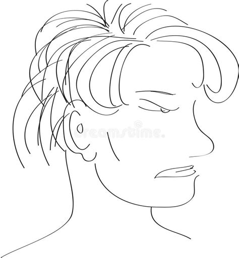 Human Heads Full Face Half Face And Three Quarter Vector Silhouette