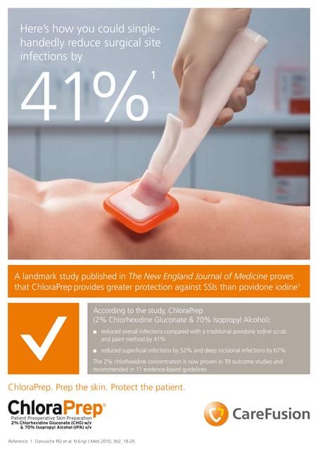 Surgical One Page Flyer Chloraprep Uk Infection Prevention And Control