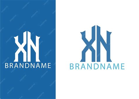 Premium Vector Modern Monogram Initial Letter Xn Logo Design Template