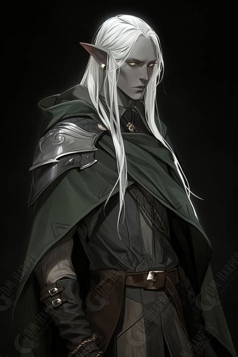 Drow Mage Dark Elf Character Design Drow Male