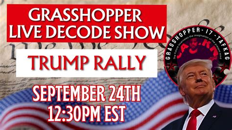 Grasshopper Live Decode Show President Trump Rally In Savannah Georgia