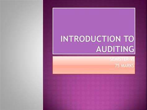 Audit Materiality Pptx