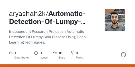 Github Aryashah2kautomatic Detection Of Lumpy Skin Disease Using Deep Learning Techniques
