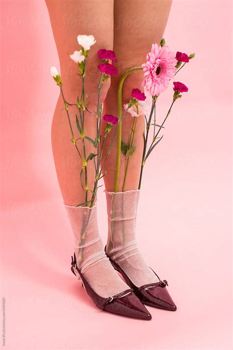 Girl With Flower Legs By Stocksy Contributor Ivona Zivulj Stocksy